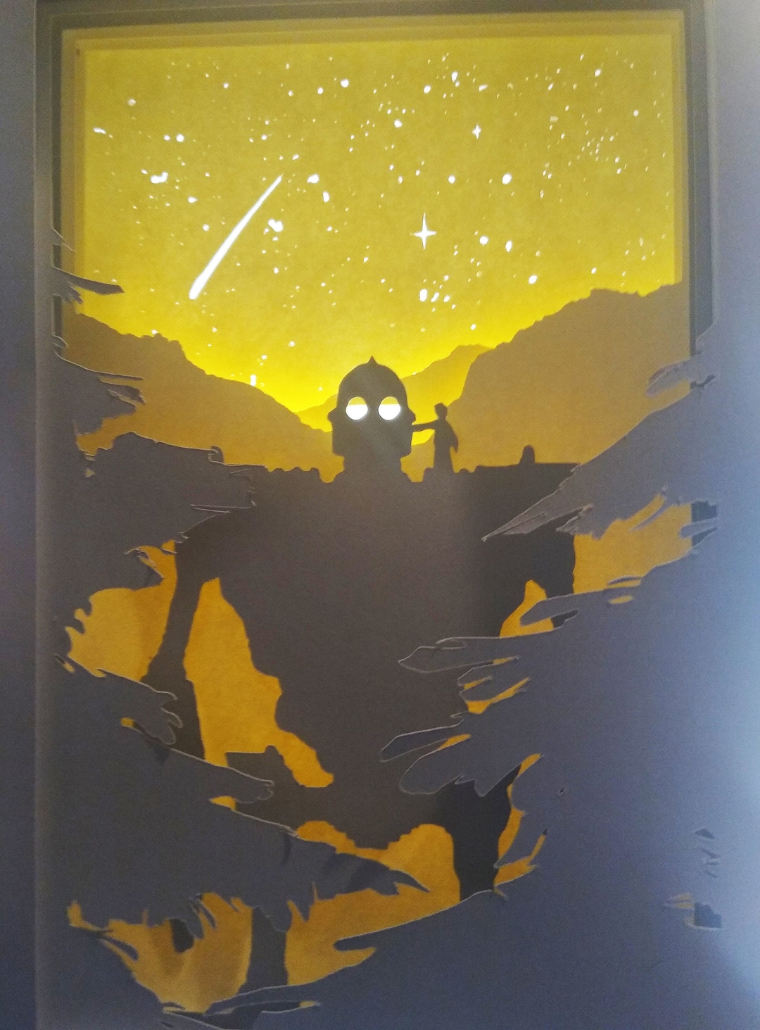Iron Giant Papercut Light Box | PDF/SVG/DXF Files for Handcut/cricut ...