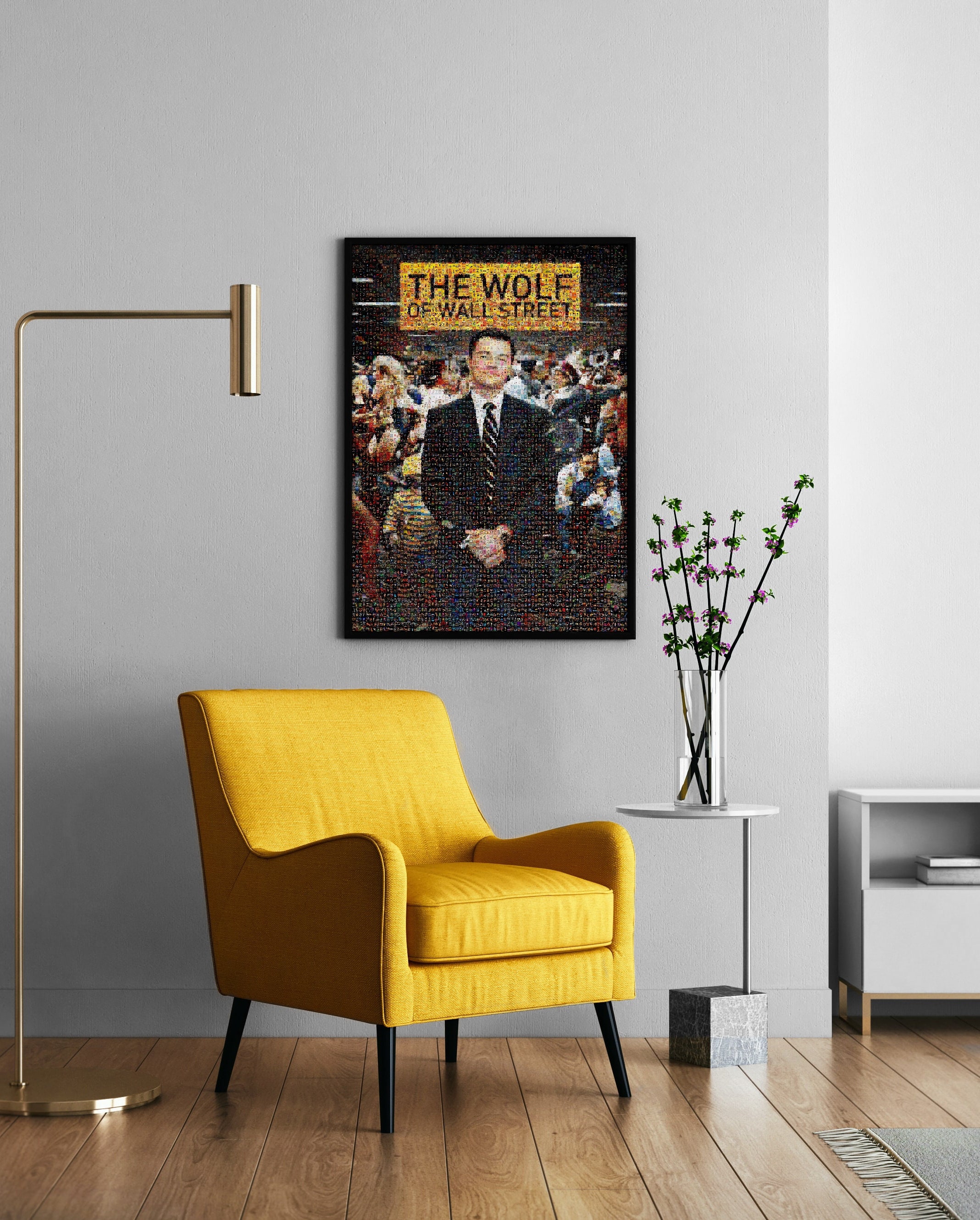 The Wolf of Wall Street Poster Photomosaic Digital Download Unique ...
