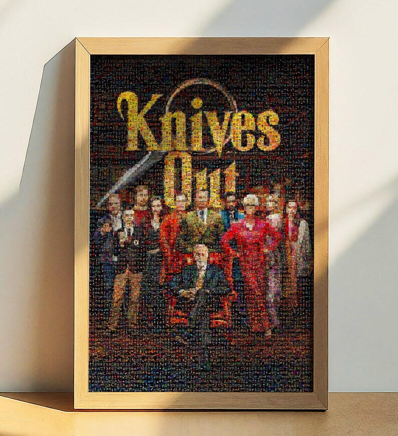 Knives Out Poster Photomosaic Digital Download Unique Movie Poster Art ...