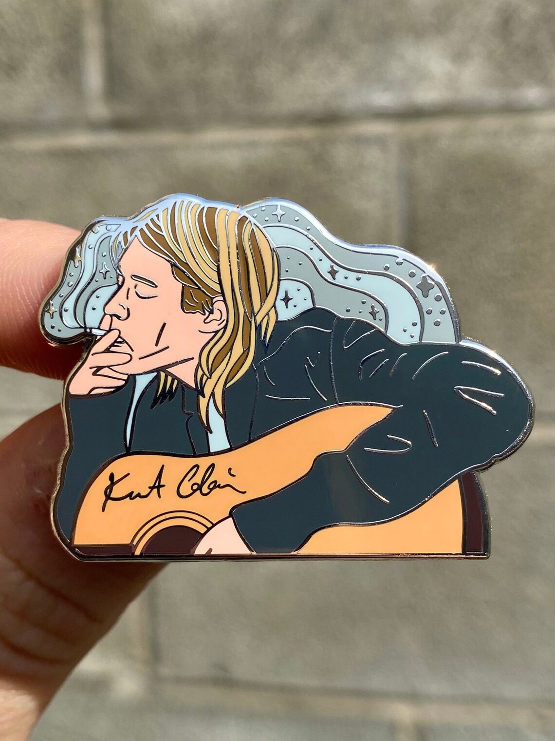 Kurt Cobain Nirvana Enamel Pin 2ndStreetPins | Etsy