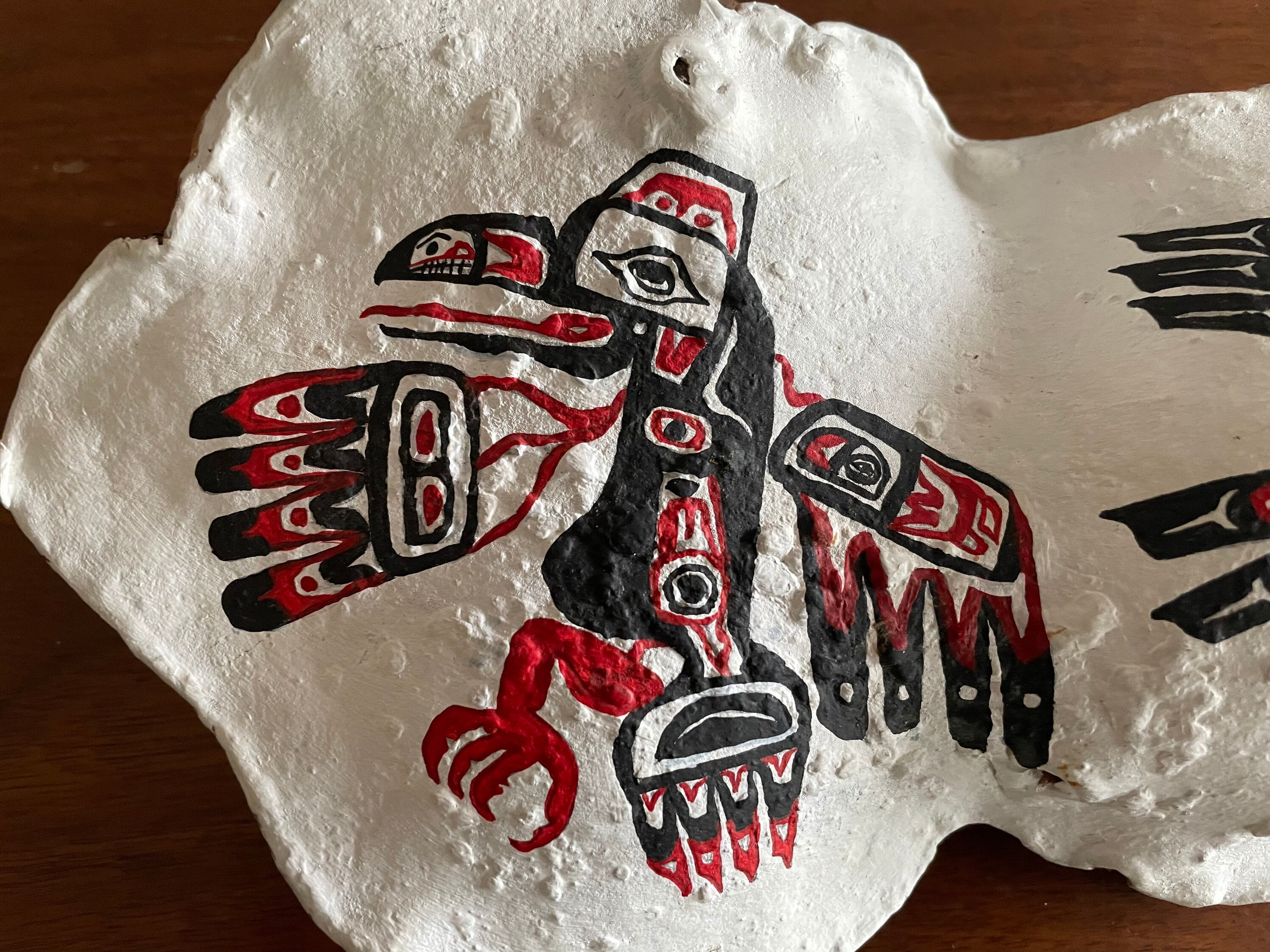 Haida Style Tribal Art on Bracket Fungus - Etsy