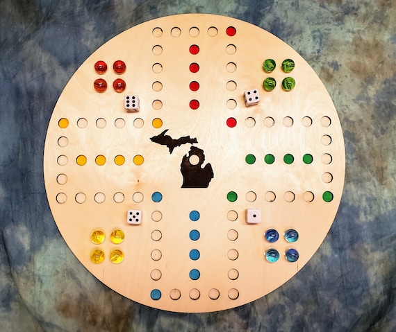 Custom Wahoo Board Game Including Marbles and Dice - Etsy