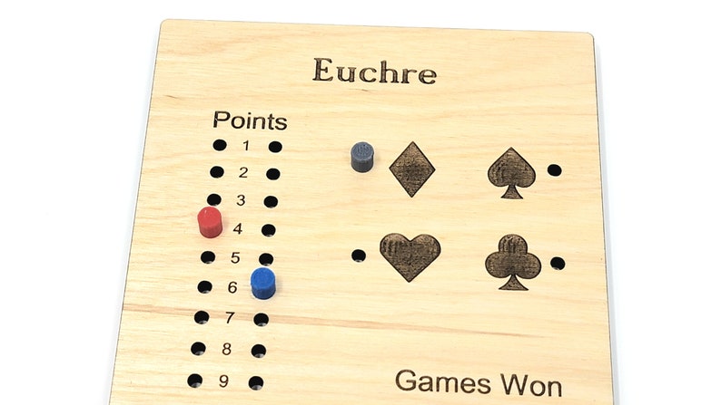 Euchre Score Board for Tracking - Etsy