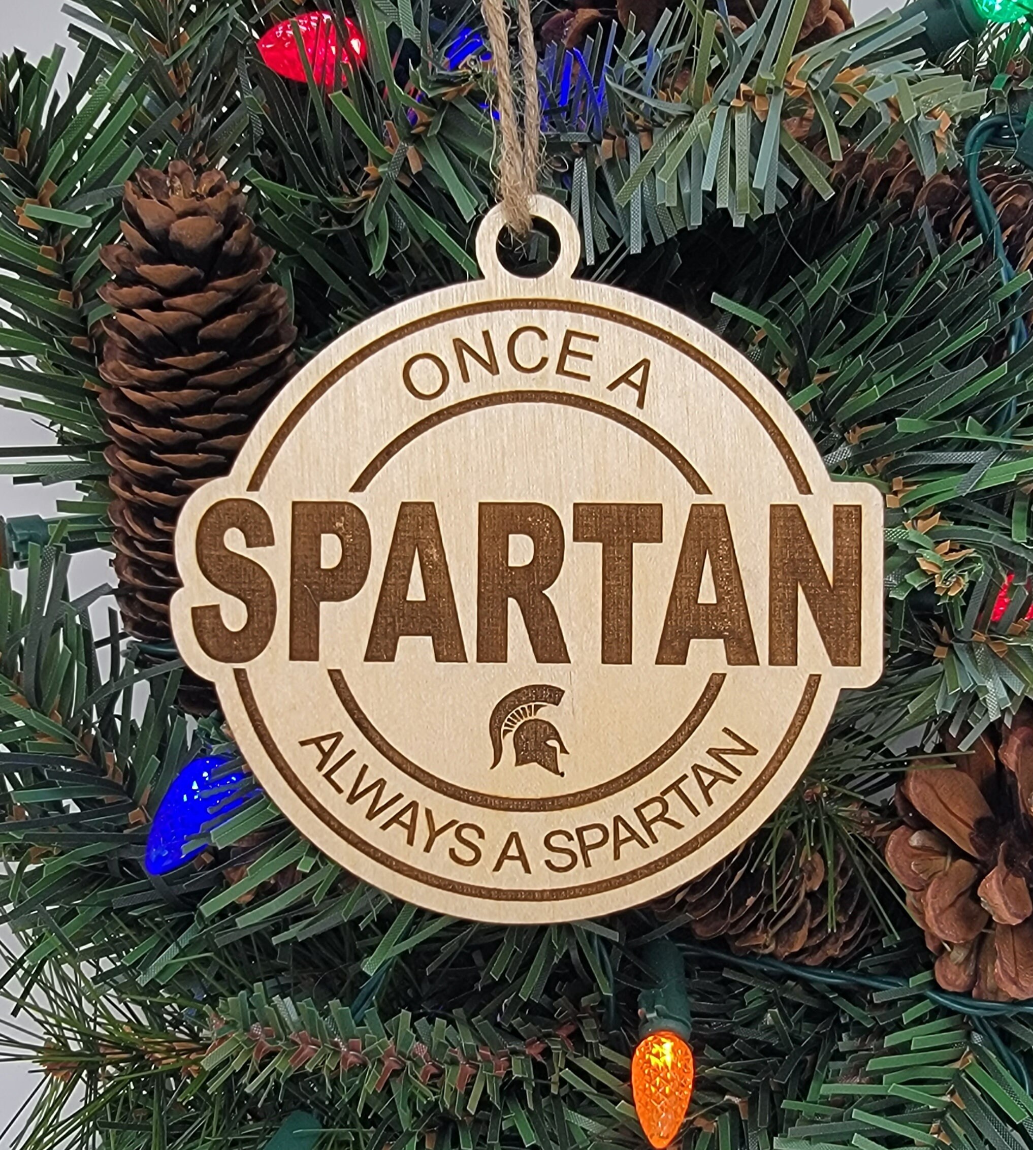 Once a Spartan Always a Spartan Ornament - Etsy