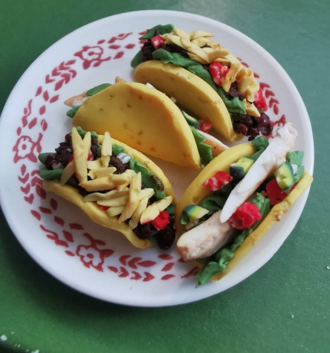 Miniature 1:6 Scale Tacos X 4. Beef and Chicken. Suitable for 11-12 ...