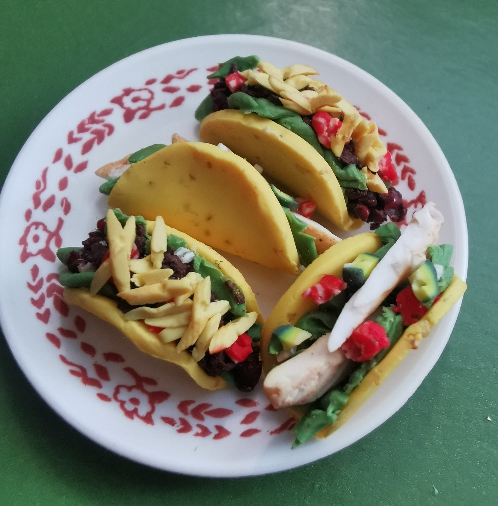 Miniature1:6 Scale Mexican Food Banquet. Nachos/burrito's/tacos/dips ...