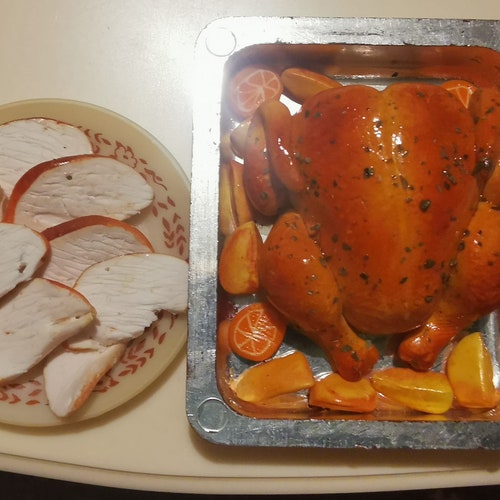 1:6 Scale Miniature Turkey Dinner Set for Blythe Style Dolls - Etsy