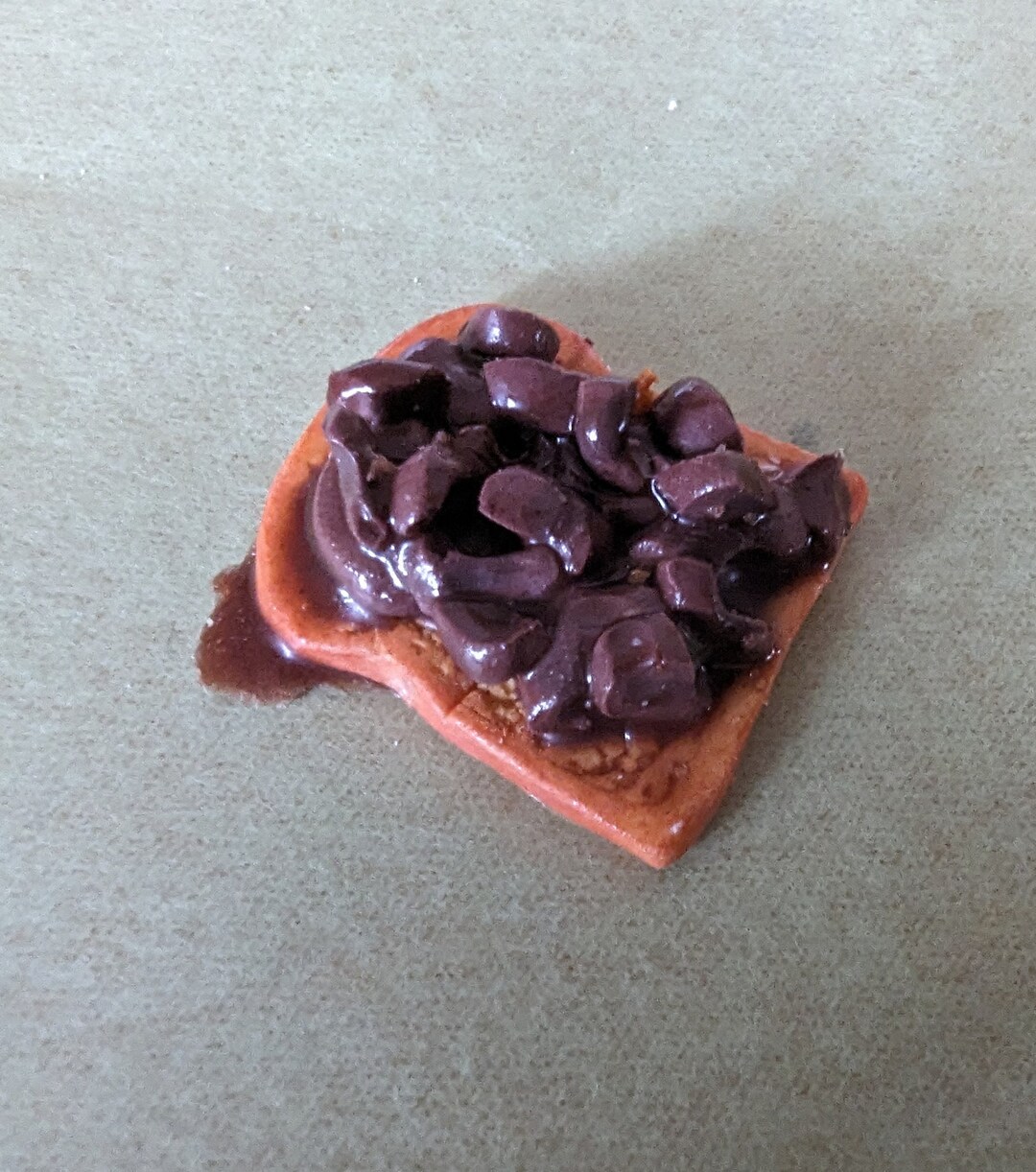 Miniature 1:6 Scale Liver on Toast. 1 Slice. Suitable for 11/12" Dolls ...