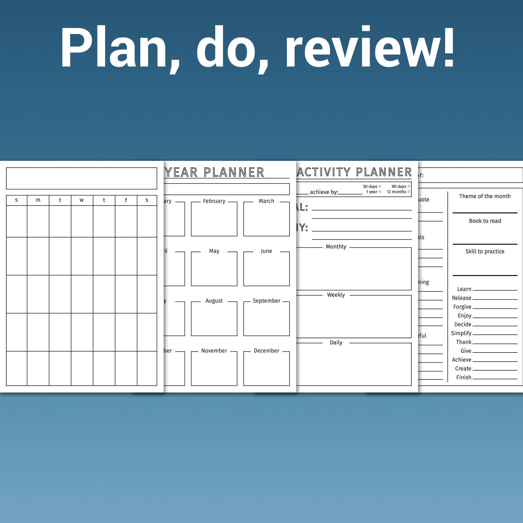 Mind Map Goal Planner - B6/A4 Size Printable Planner With Mind Mapping ...