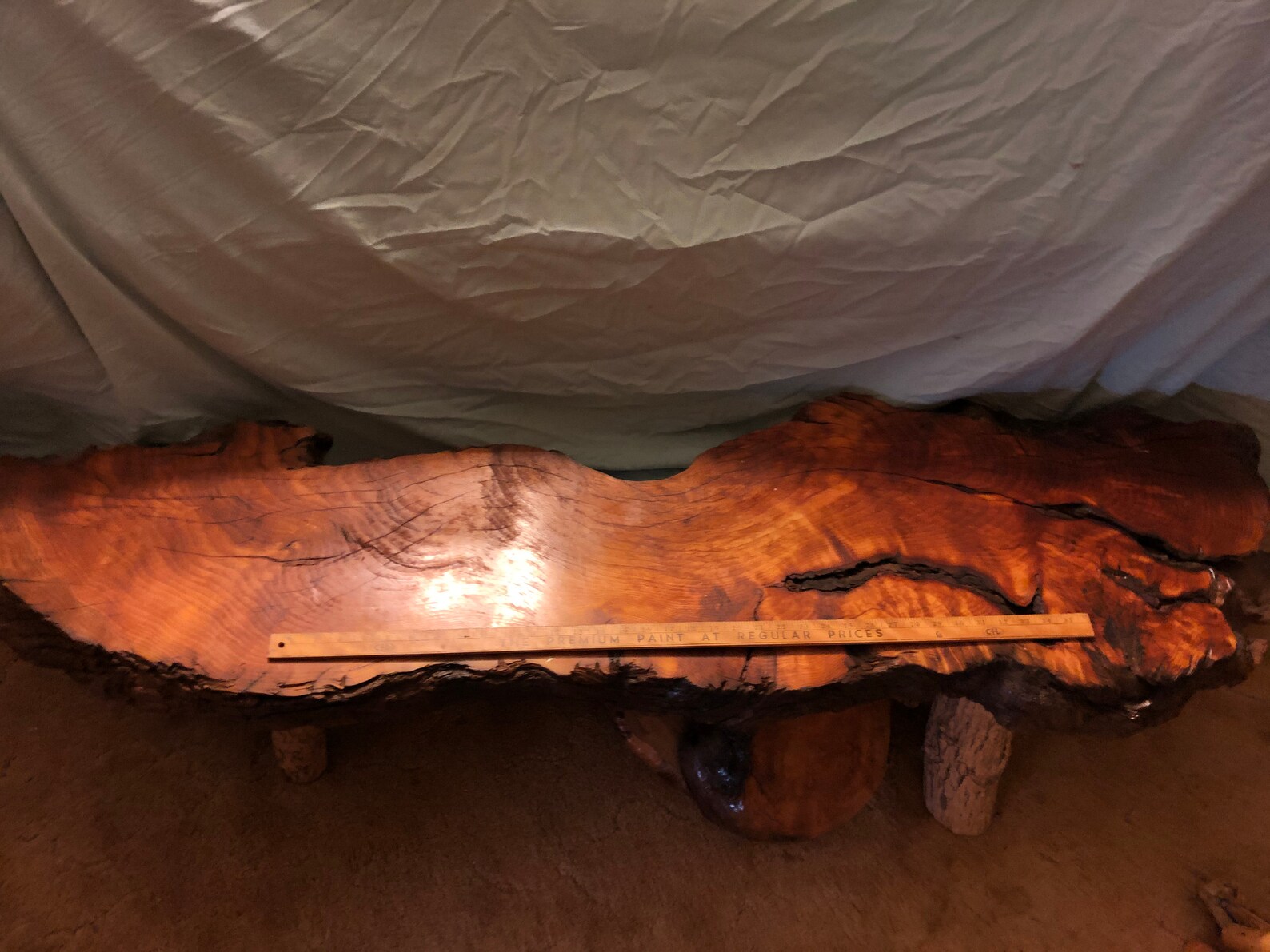 Douglas Fir Burl Bench - Etsy