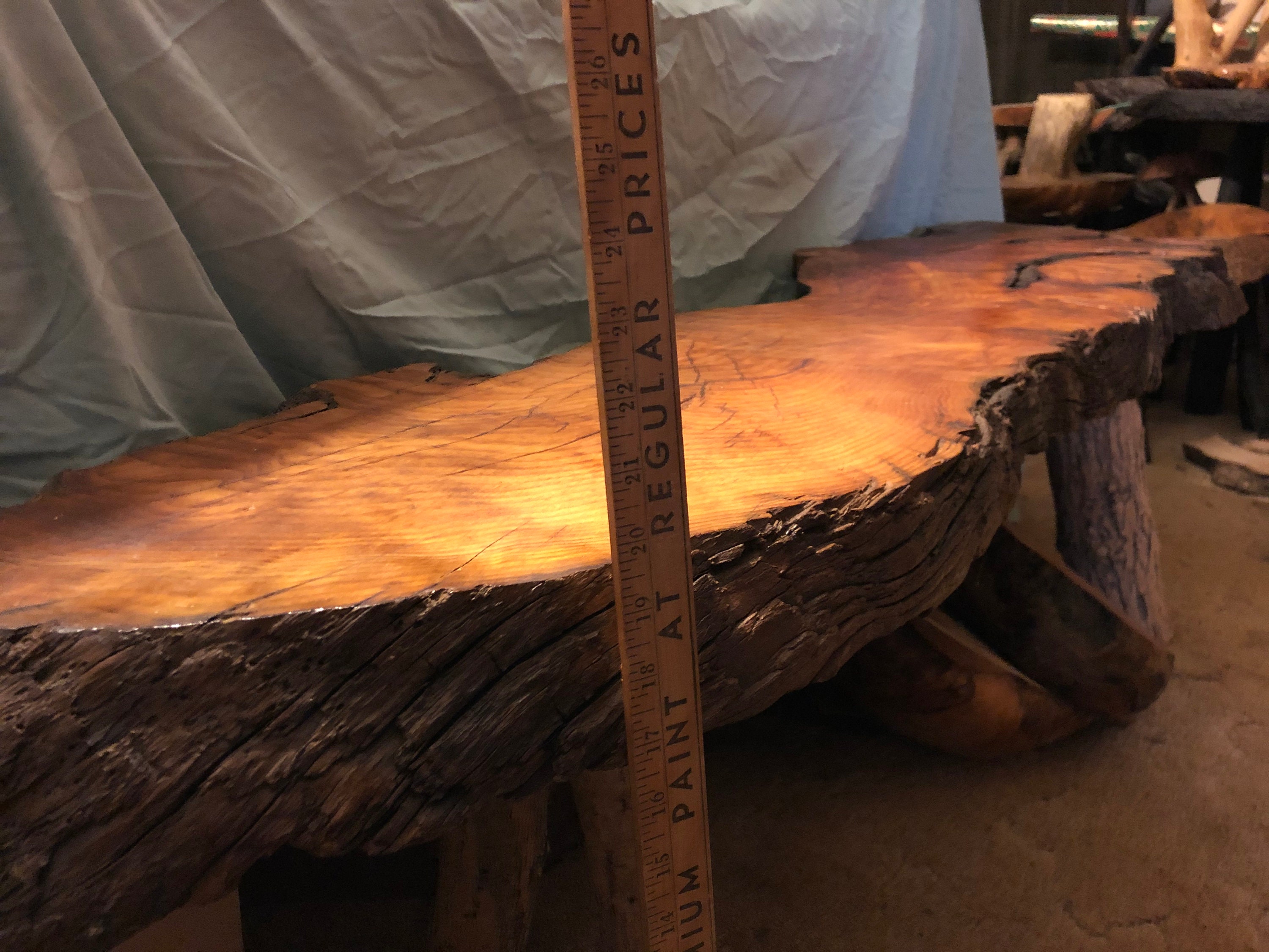 Douglas Fir Burl Bench - Etsy