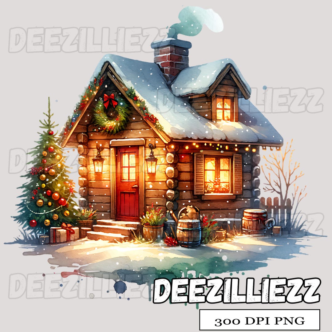 Cottage Core Christmas House PNG, Cottage Core Christmas Image PNG ...