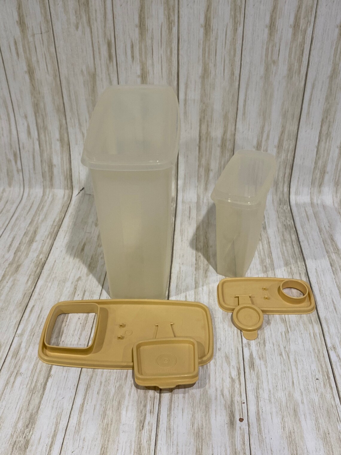 Vintage Set of 2 Tupperware Store-N-Pour Containers | Etsy