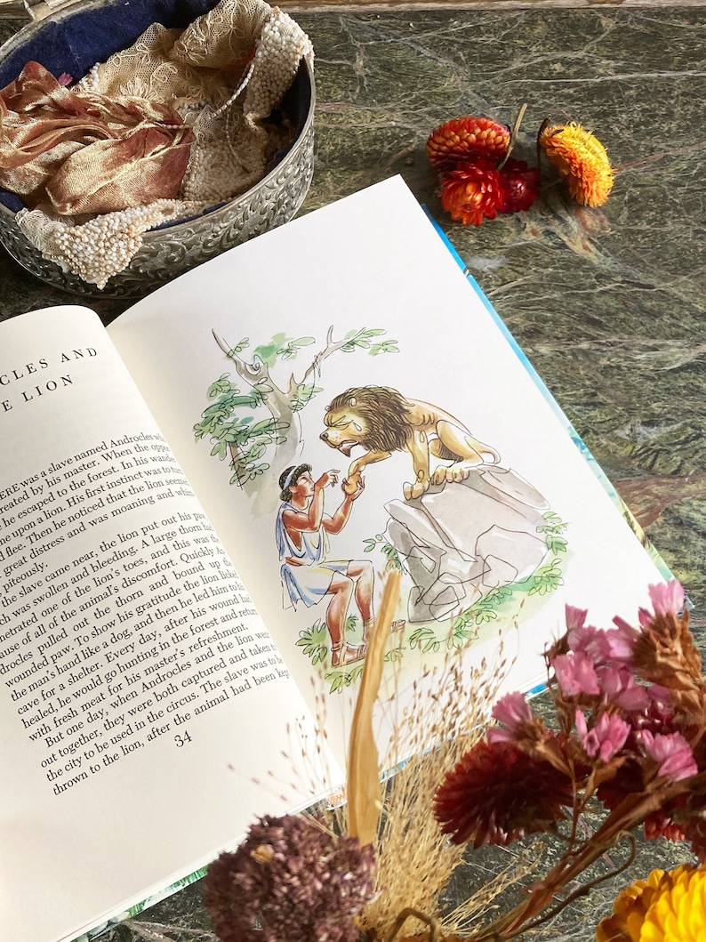 Aesop's Fables, Beautiful Hardcover 1992 Edition, Illustrated Vintage ...