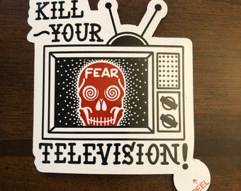 Television Sticker - Etsy