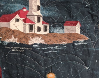 Lighthouse Quilt Pattern Split Rock Lighthouse Wall Hanging - Etsy