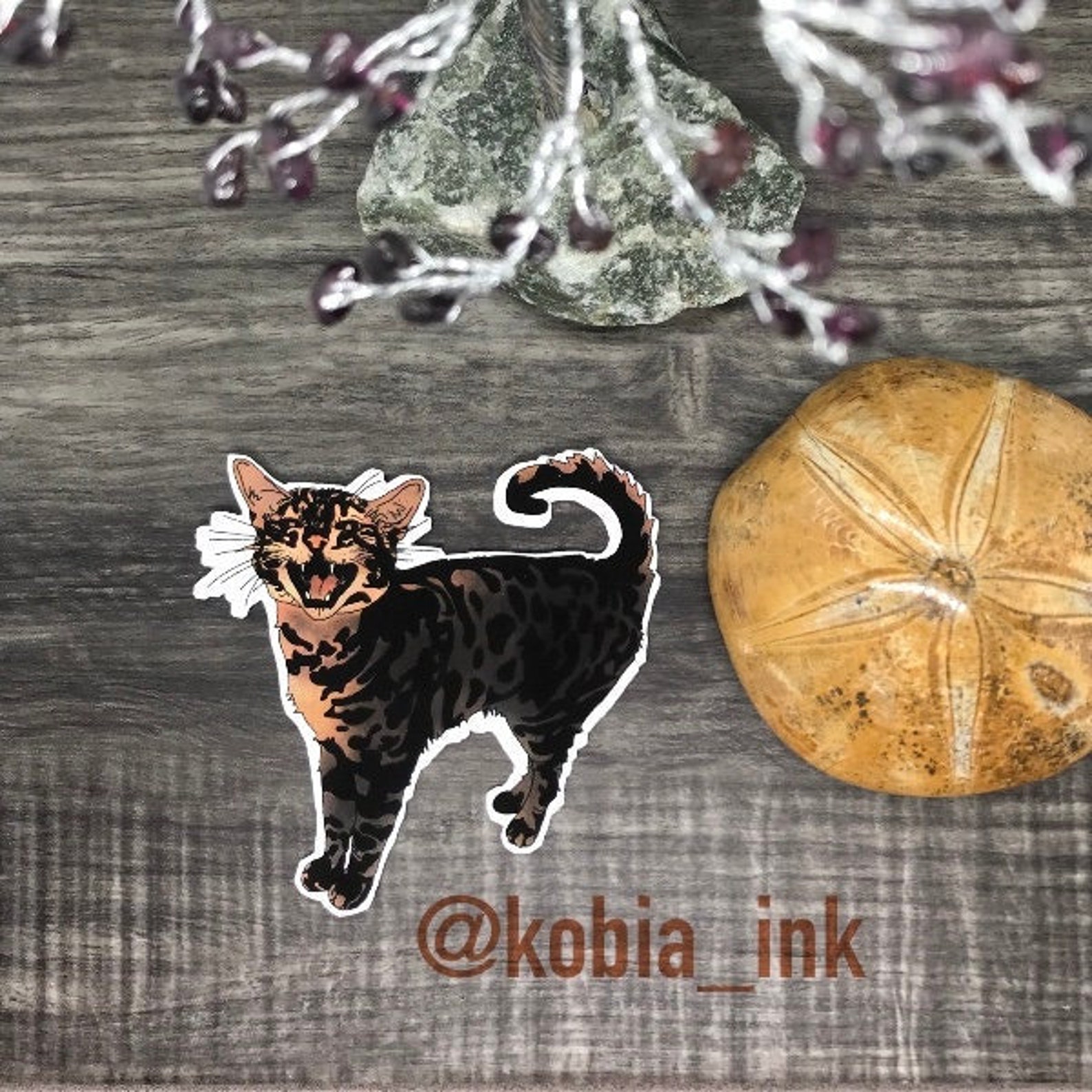 Bengal Cat Sticker Decal, Yawn, Scream, Angry, Wild - Etsy