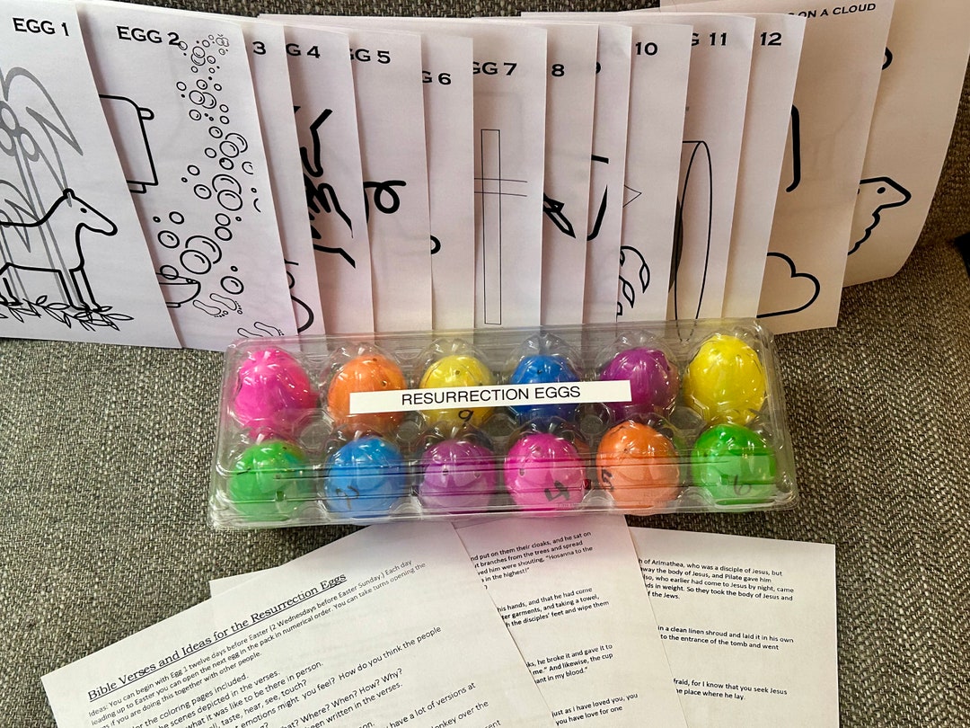 Easter Story Activity Resurrection Eggs - Etsy