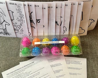 Resurrection Story Printable, Easter Eggs Resurrection Story Inserts ...