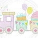 Birthday Train Sketch Fill Design, Birthday Train Embroidery Design ...