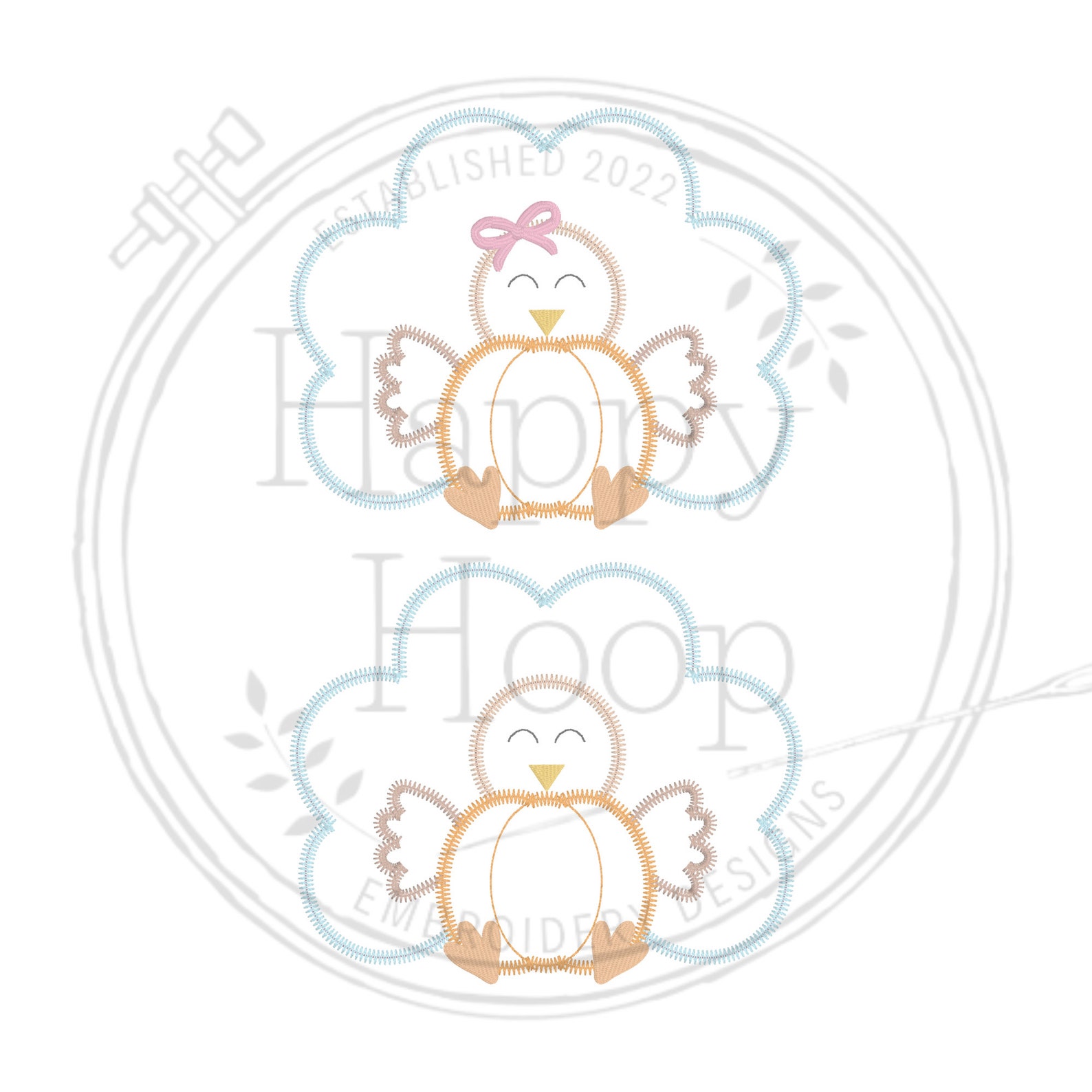 Pumpkin Turkey Zig Zag Applique Thanksgiving Turkey Applique - Etsy