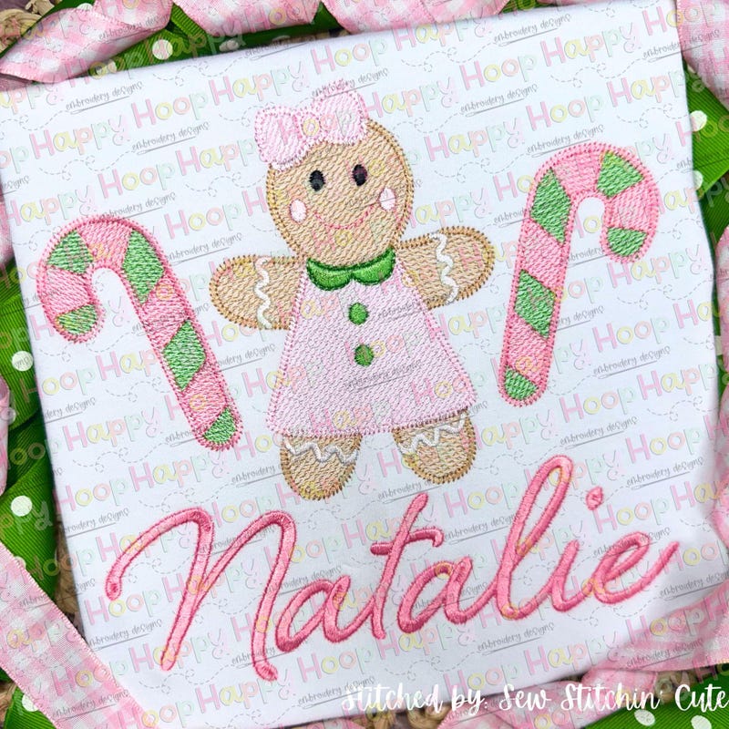 Gingerbread Applique - Etsy