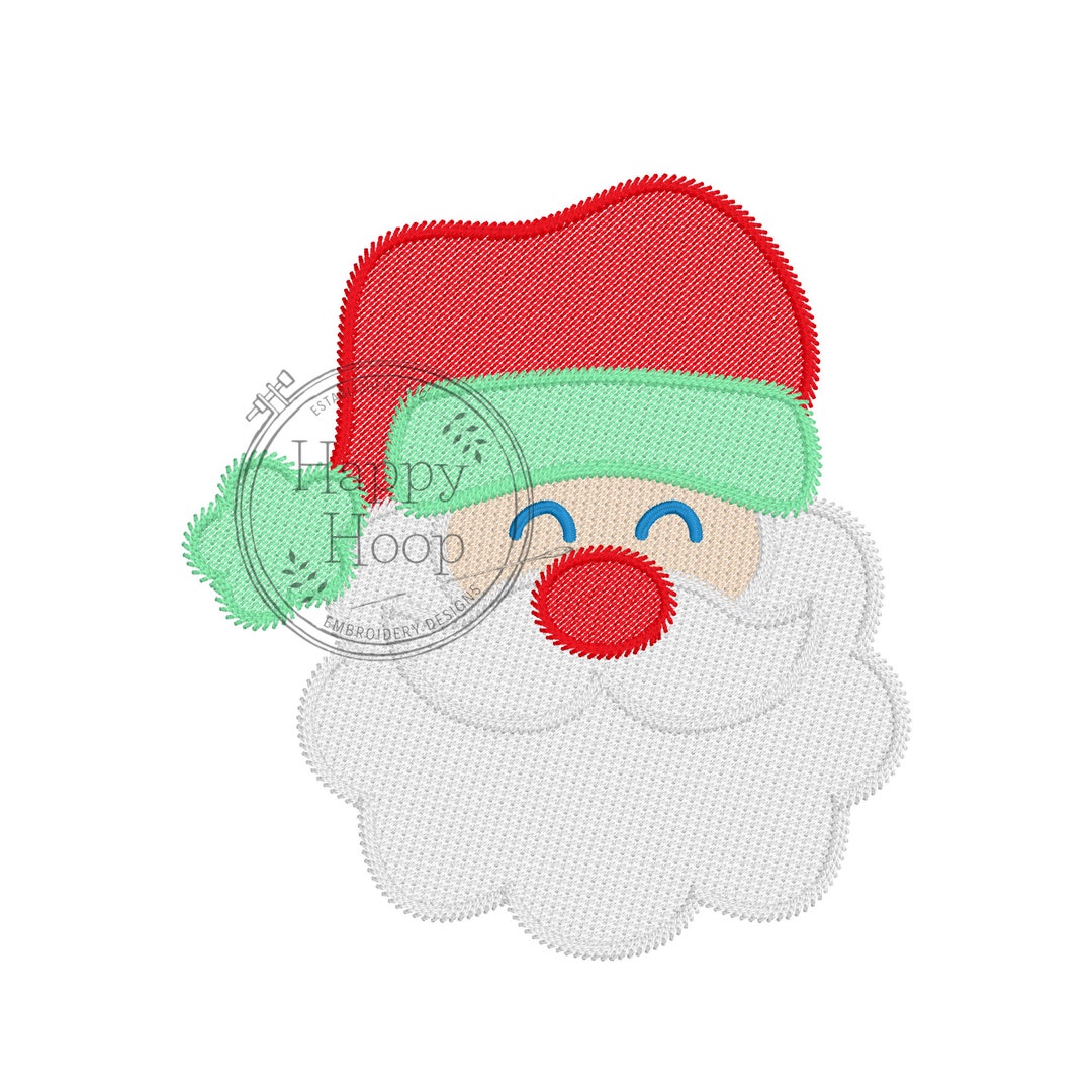 Sketch Fill Santa Embroidery Design, Sketch Santa Claus Design ...