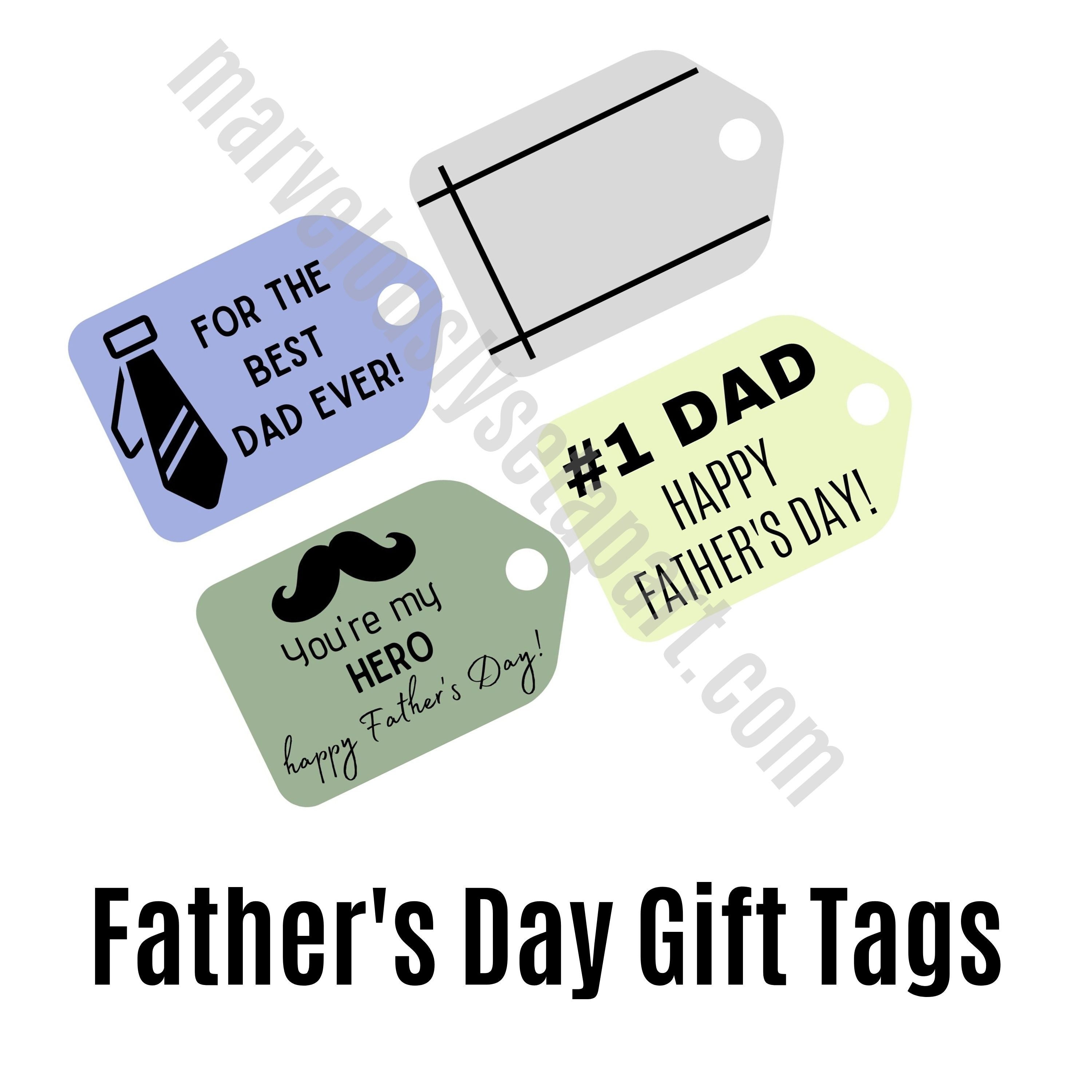 Father's Day Gift Tags, Gift for Dad, Father's Day Gift Tags, Gift Tags ...