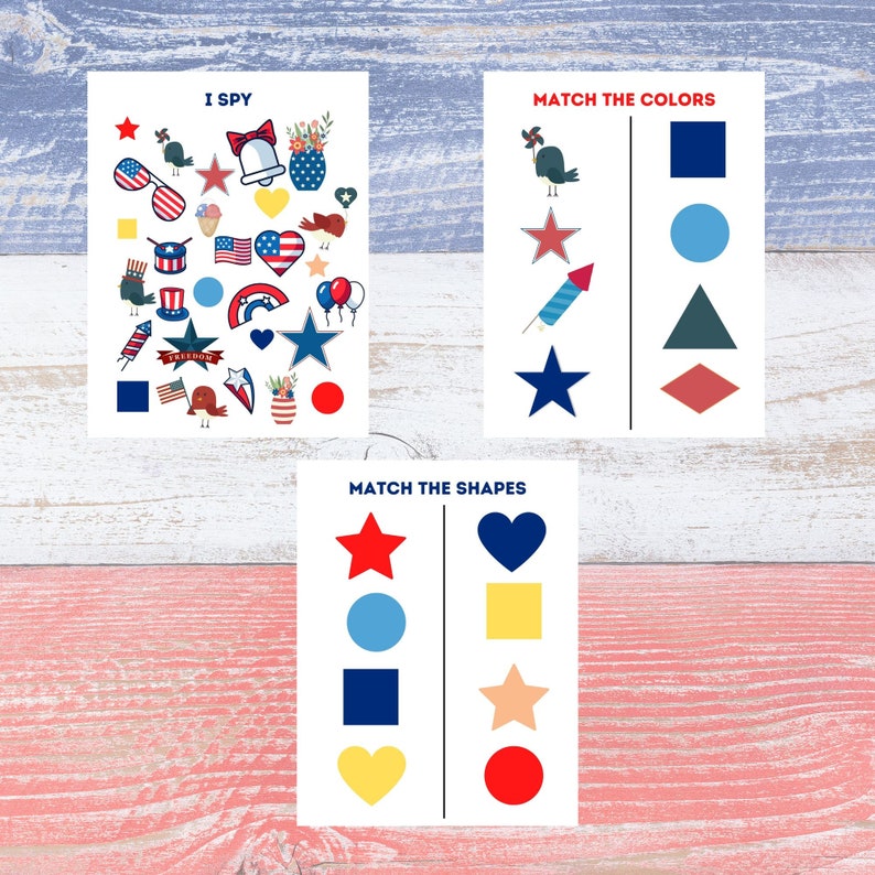 Independence Day Activity Bundle for Kids, Patriotic Activity Bundle ...