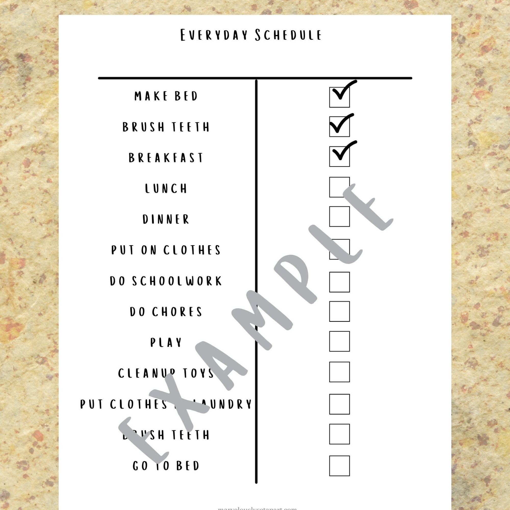 Kids Daily Schedule, Daily Planner, Visual Planner, Kids Visual ...