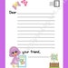 Letter Writing Templates for Kids, Writing Activity, Spring Activity ...