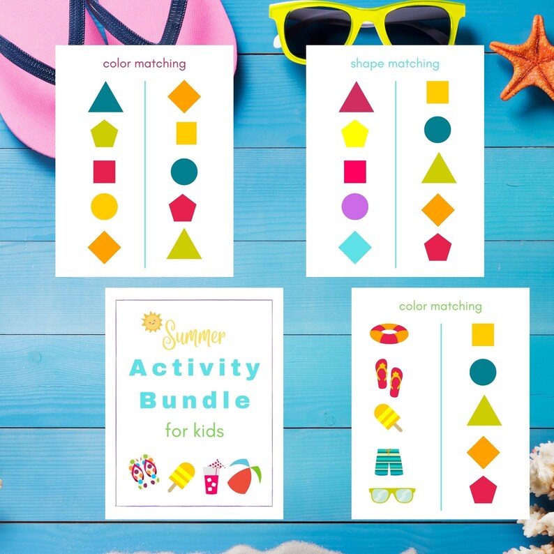 Summer Activity Bundle for Kids, Kids Summer Activity Bundle, Kids ...