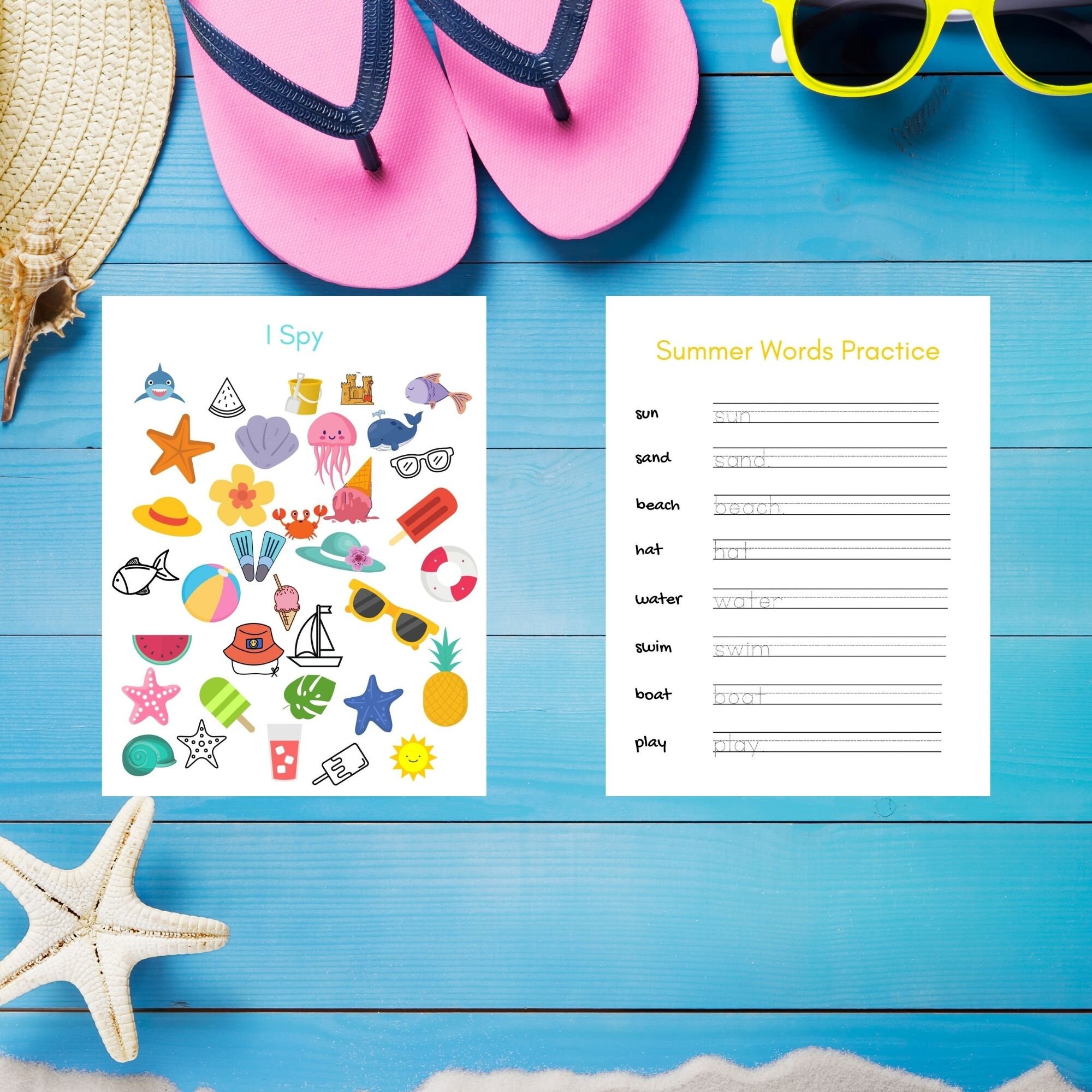 Summer Activity Bundle for Kids, Kids Summer Activity Bundle, Kids ...