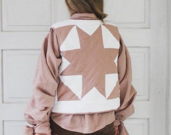 Quilted Patchwork Vest - Etsy