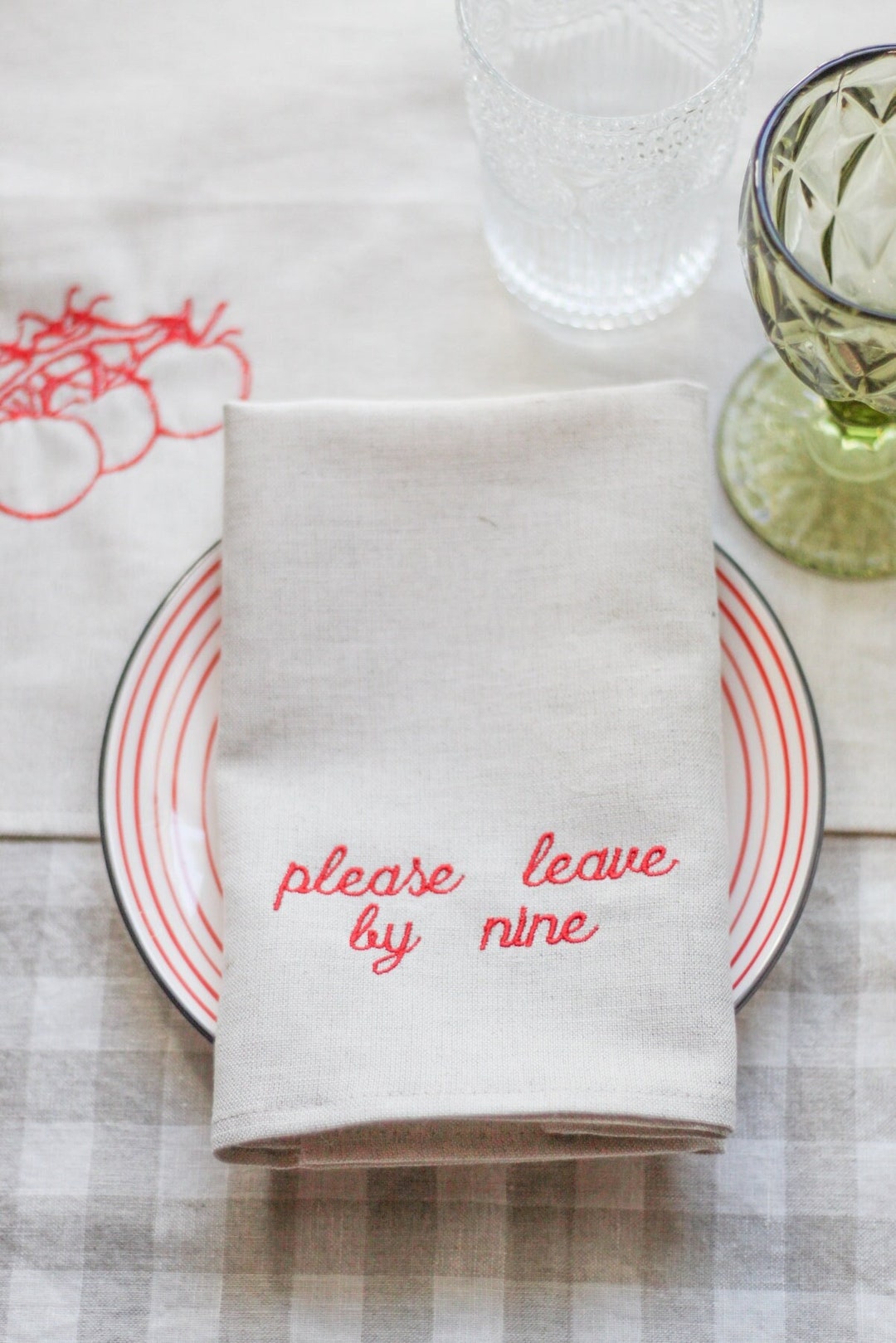 Personalized Linen Napkins – Custom Embroidered Cloth Napkins for ...