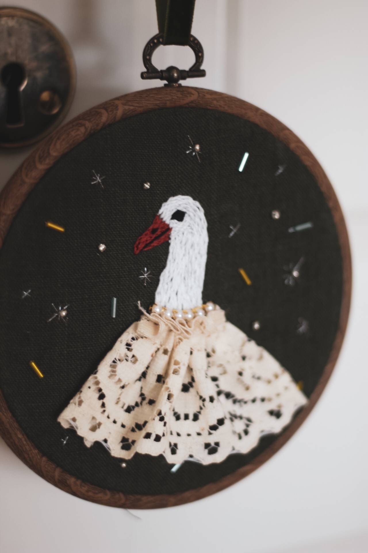 Mrs. Goose PDF Embroidery Pattern/ Instant Download Embroidery - Etsy