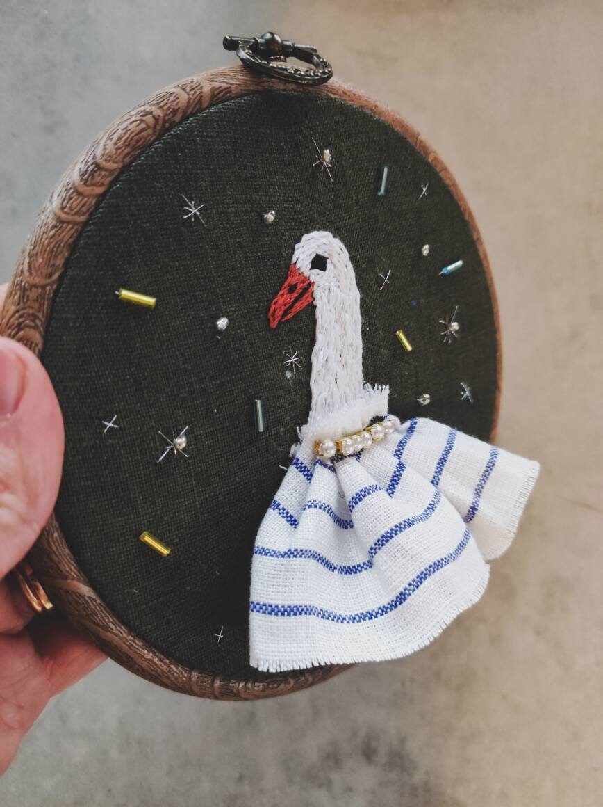 Mrs. Goose PDF Embroidery Pattern/ Instant Download Embroidery - Etsy