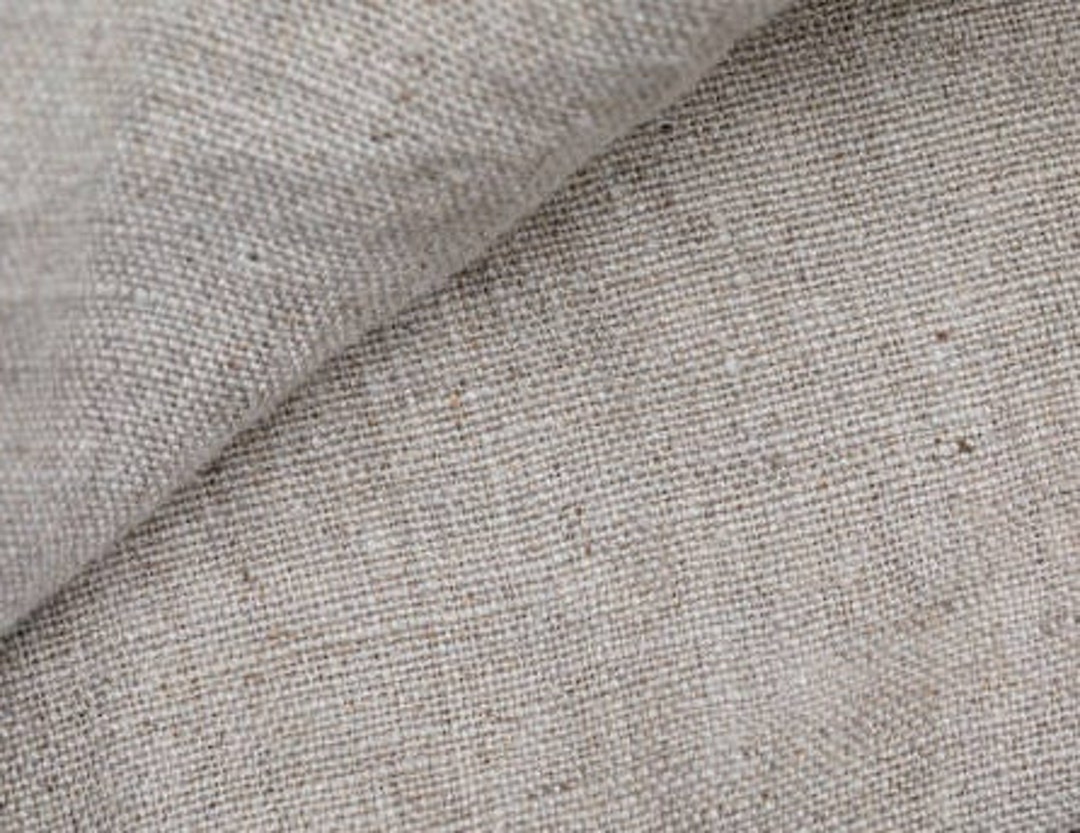 Raw 100% Linen Fabric, Natural Undyed Heavy Weight Linen, Farmhouse ...