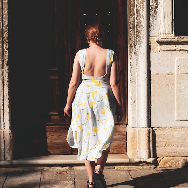 Open Back Summer Dress - Etsy