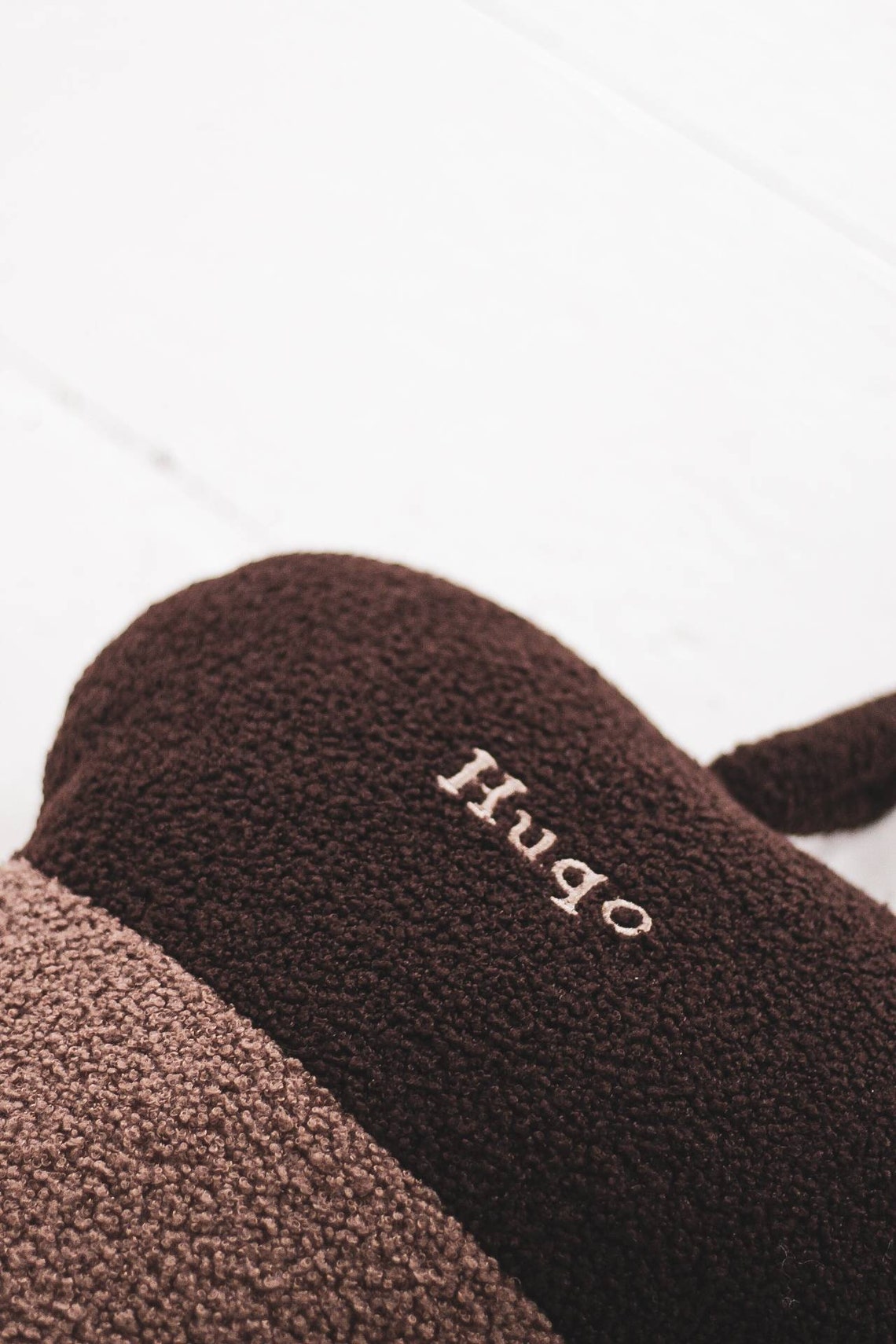 CUSTOM Teddy Boucle Pillow Acorn Sherpa Pillow With Name - Etsy