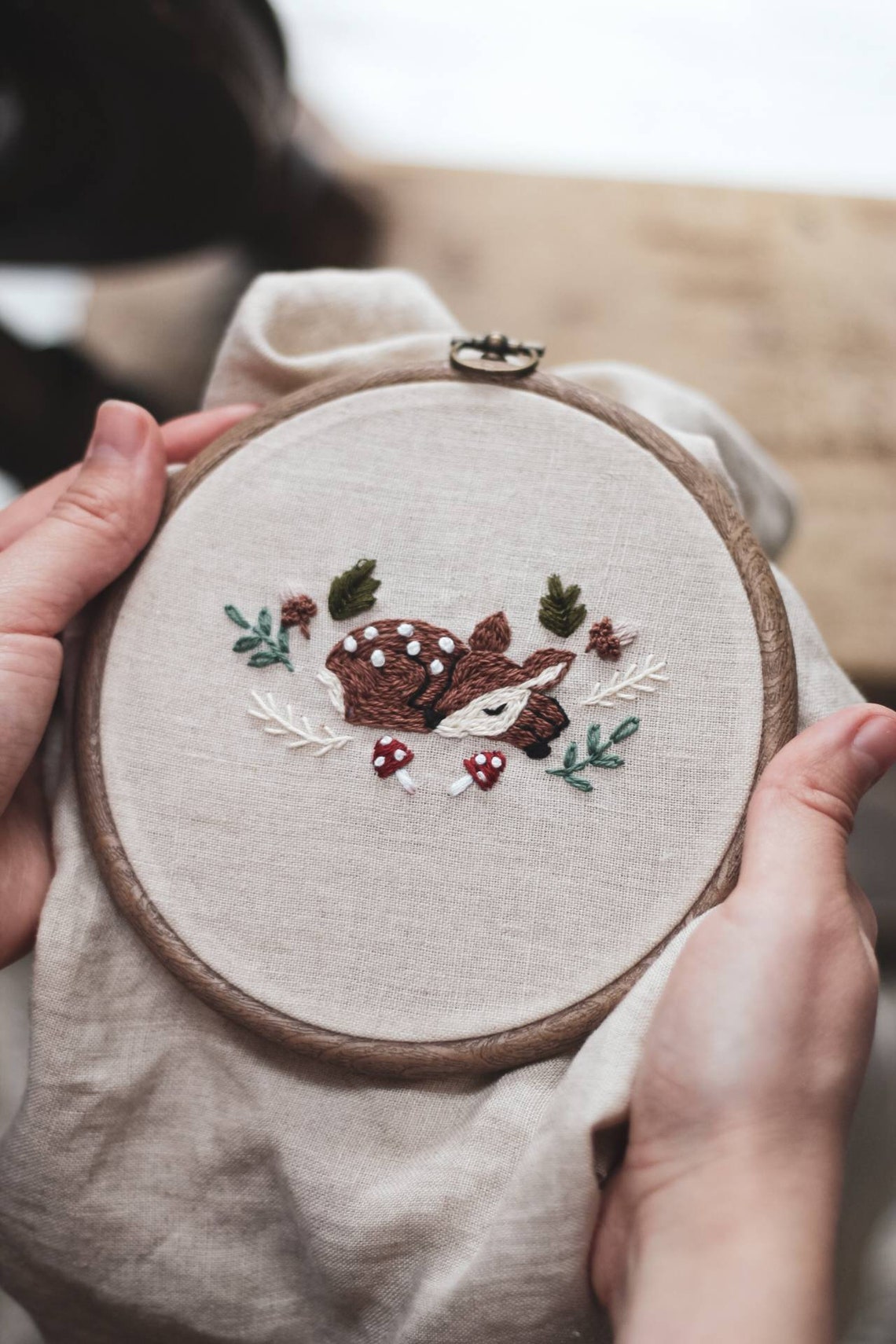 Sleeping Fawn PDF Embroidery Pattern/ Instant Download - Etsy