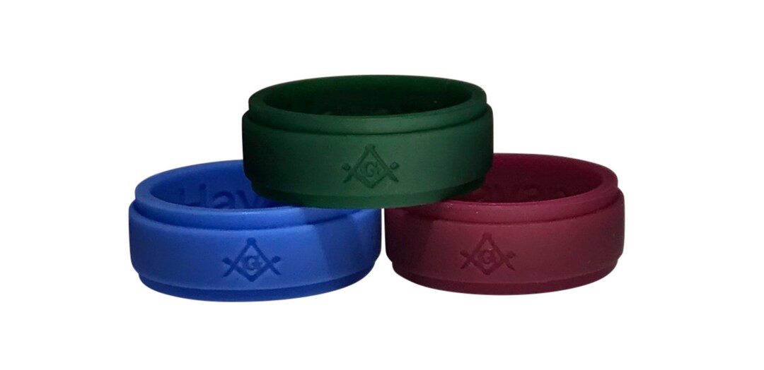 Masonic Ring Silicone, 3 Pack, Mason, Freemason - Etsy
