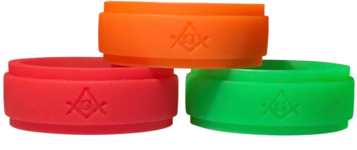 Masonic Ring Silicone, 3 Pack, Freemason, Masonic - Etsy