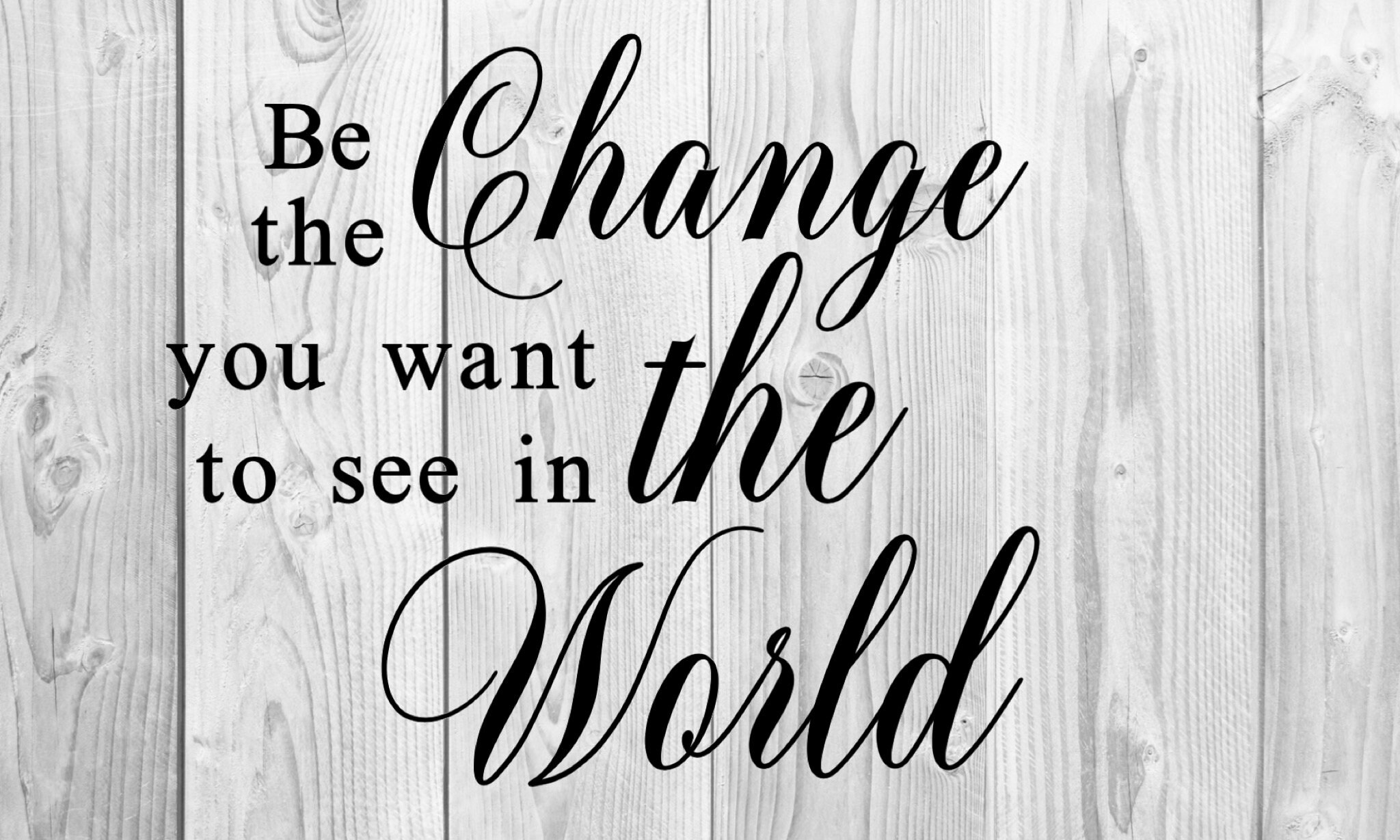Sé el cambio que quieres ver en el mundo / Cortar archivo / | Etsy