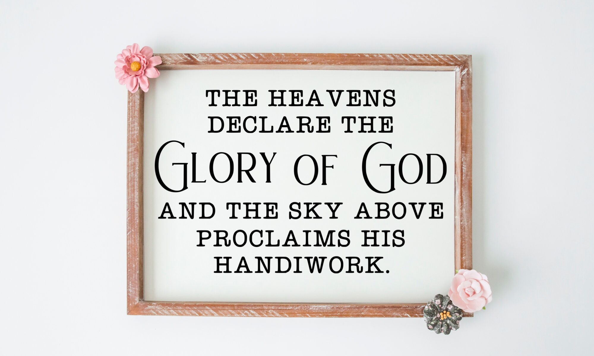 The heavens declare the glory of God Christian Svg Scripture | Etsy