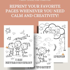 Positive Affirmation Coloring Pages | Kids Alphabet Activity | Mindful ...