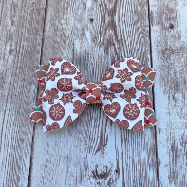 Gingerbread Hair Bow - Etsy