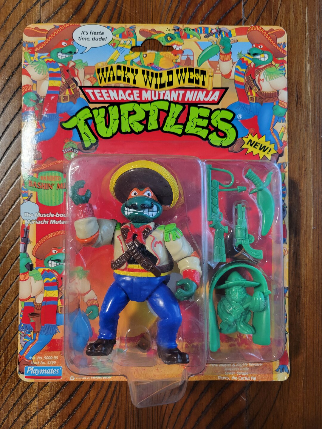 1992 Bandito Mike Wacky Wild West Vintage TMNT GOLD TOOTH Variant Very ...