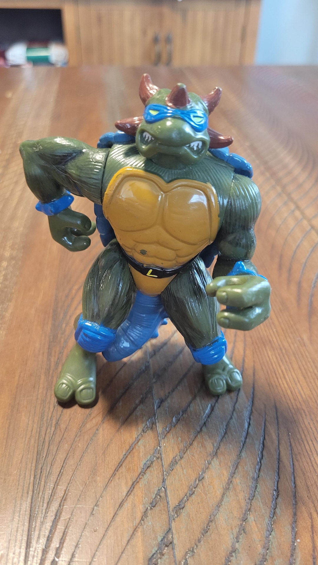 1997 TMNT Ankyl Leo Dino Turtles Super Rare Loose Figure Vintage ...