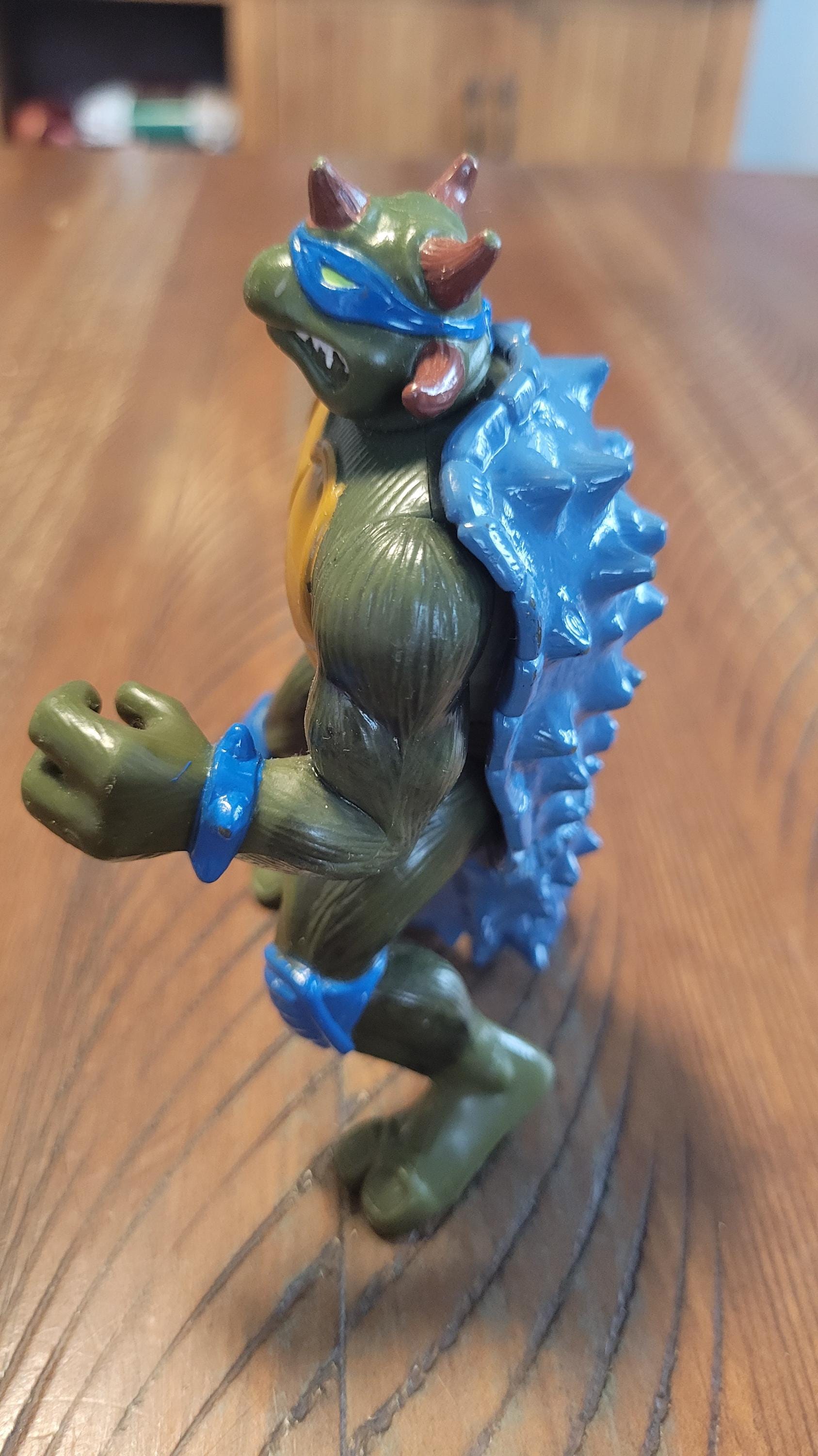 1997 TMNT Ankyl Leo Dino Turtles Super Rare Loose Figure Vintage ...
